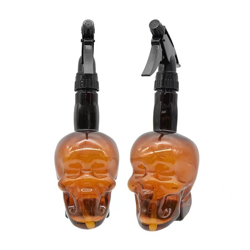 Full Size Adjustable Skull Spray Bottle - Amber - Gothika.com