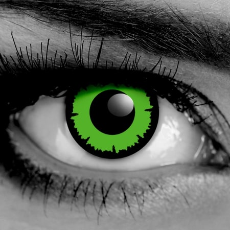 Angelic Green Halloween Contact Lenses | Overnight Shipping